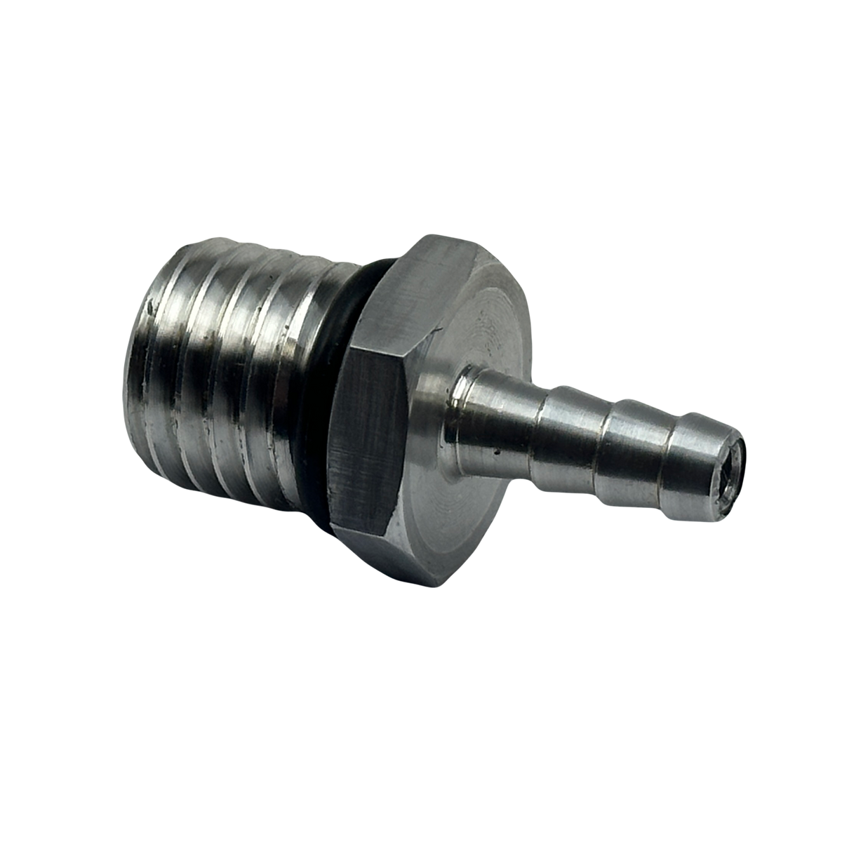 Briggs & Stratton Lo206 Kart Fuel Pump Pulse Fitting Aluminum Silver w ...